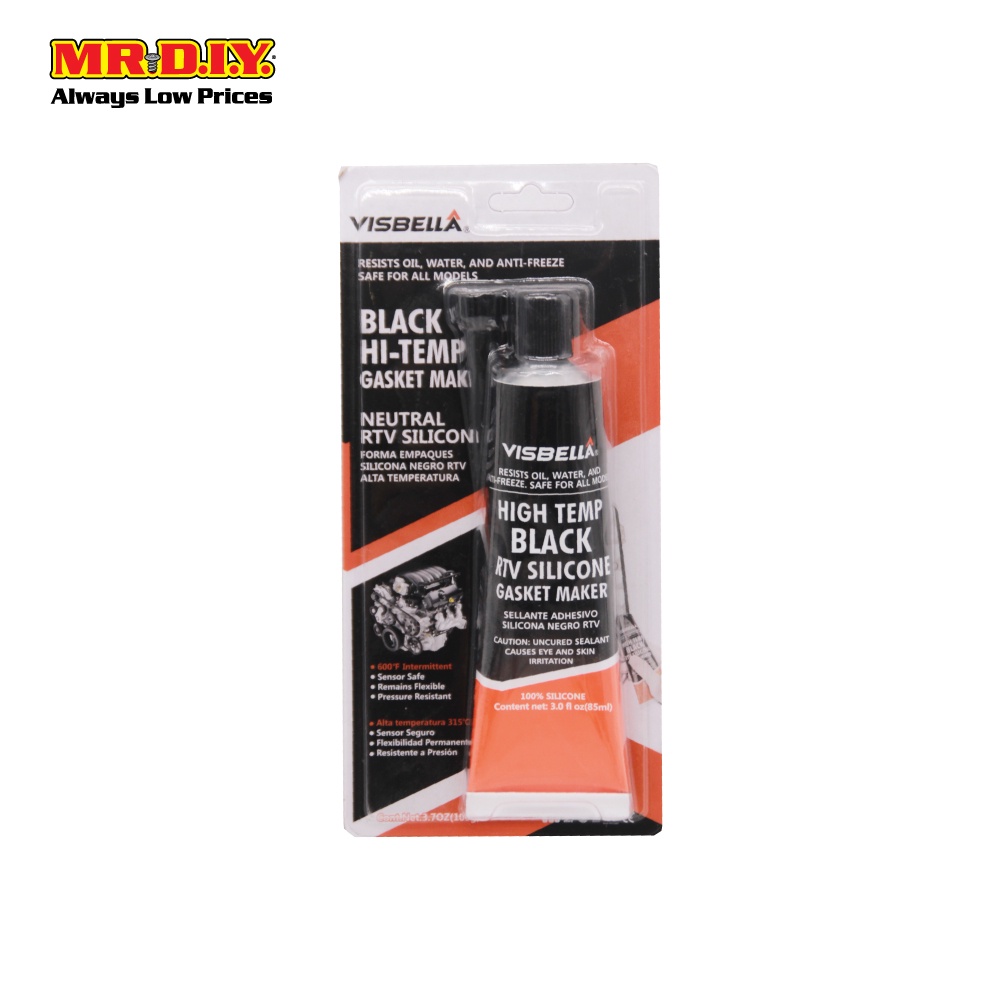 VISBELLA High Temp Black RTV Silicone Gasket Maker GN0085BK4A | Shopee ...