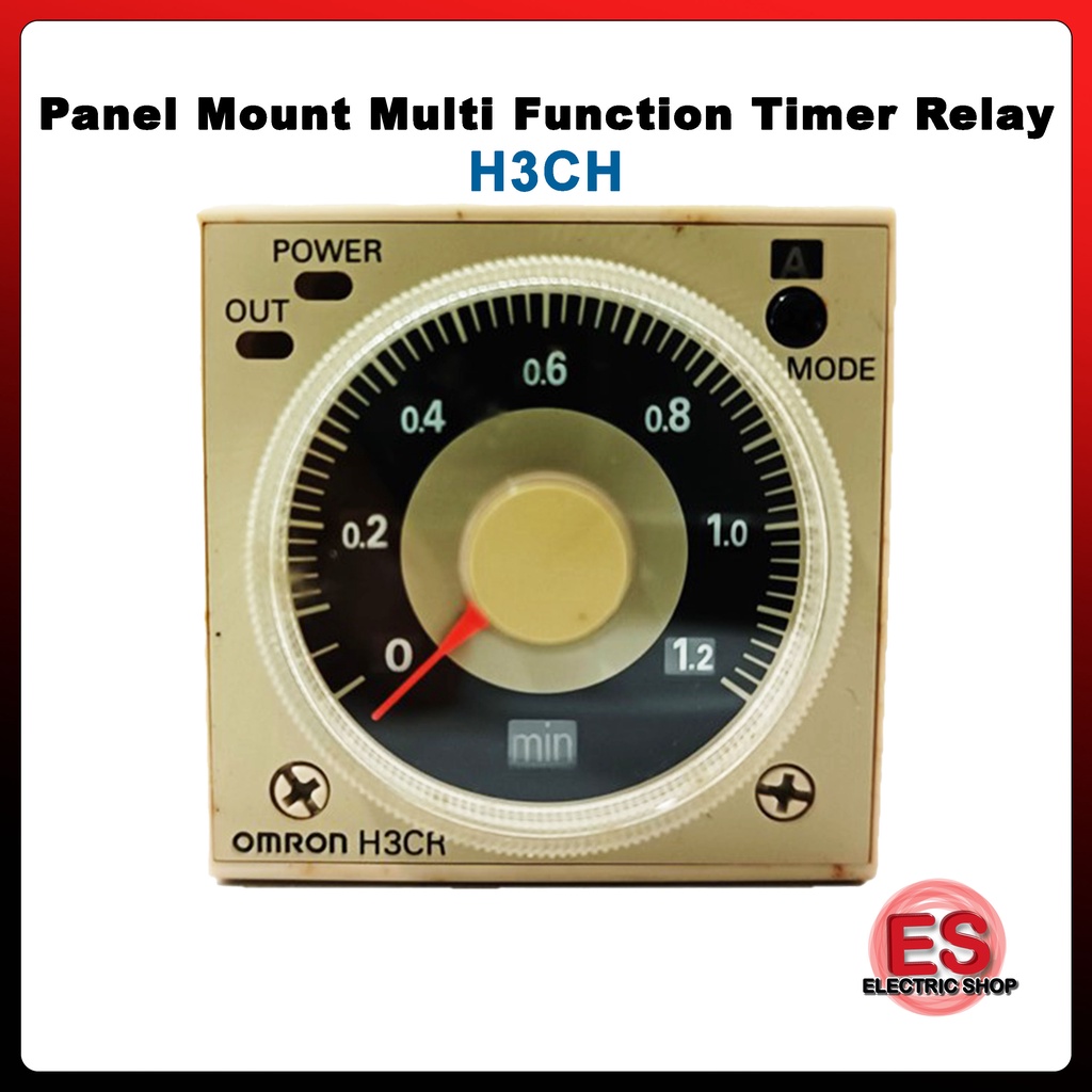 Omron Panel Mount Multi Function Timer Relay DIN Rail Type 1.2s to 300H ...