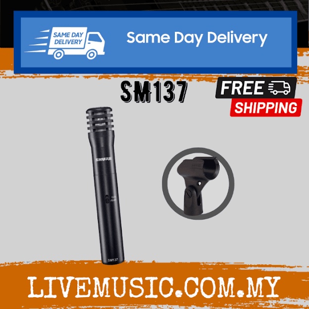 Shure SM137 Professional Instrument Condenser Microphone ( SM137 / SM ...