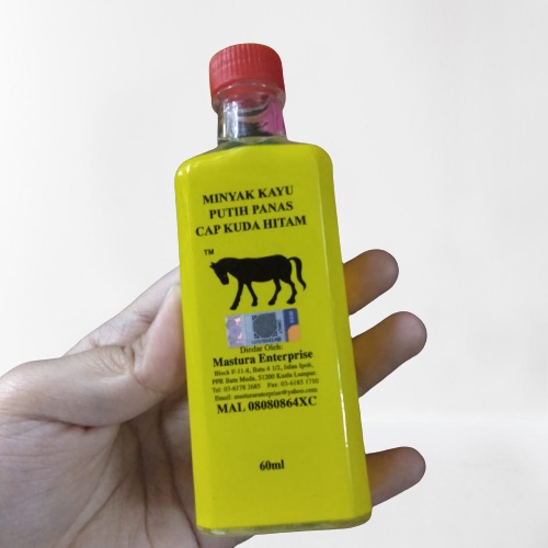 Minyak Kayu Putih Panas Cap Kuda Hitam x 60ml | Shopee Malaysia