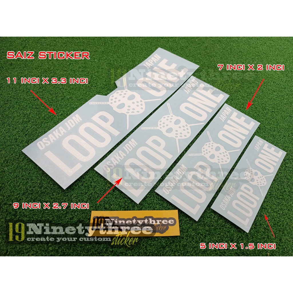 loop one sticker jdm | Shopee Malaysia