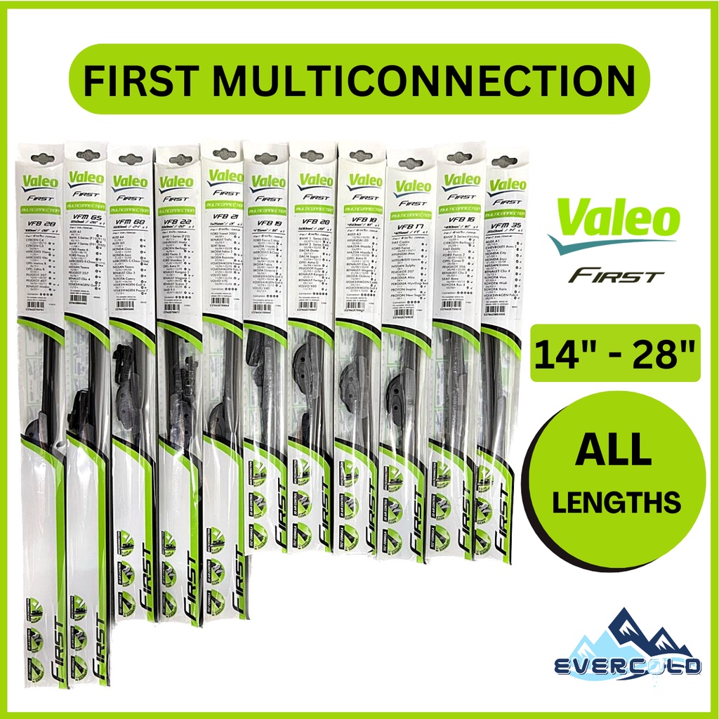 Valeo First Multiconnection Flat Wiper Blade (all size for multiple ...