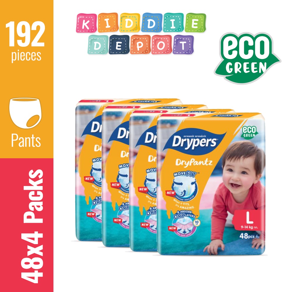 Drypers Drypantz L48 x 4 packs (192 pcs) - Ready Stock / Stok Sedia ...