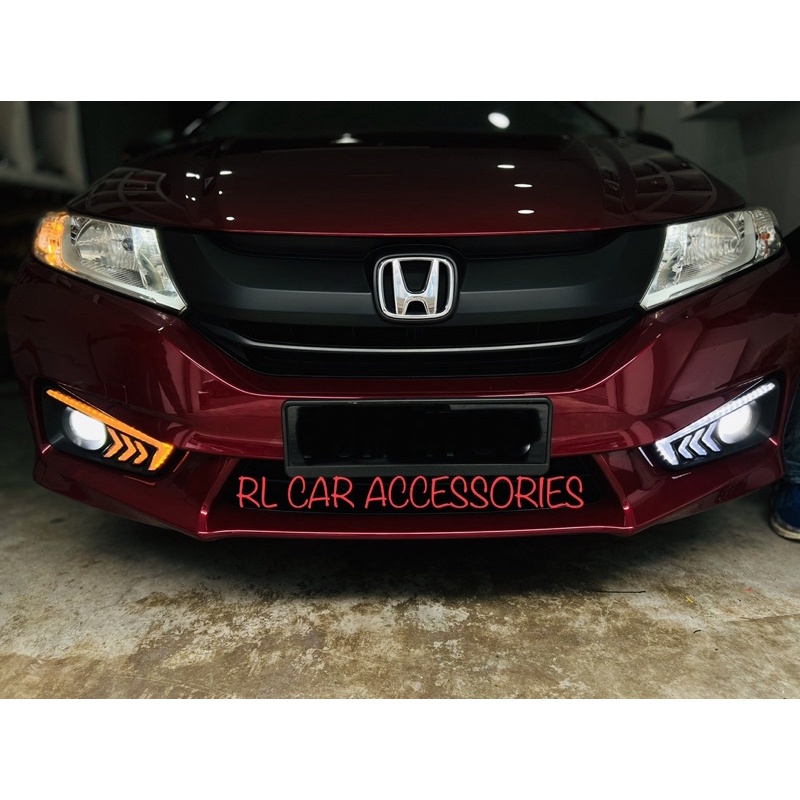 Honda City 2014 2015 2016 DRL daylight day light led foglamp fog spot ...