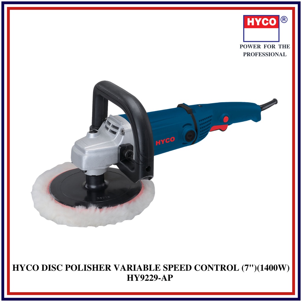 HYCO HY9229-AP Disc Polisher Variable Speed Control (7")(1400W ...