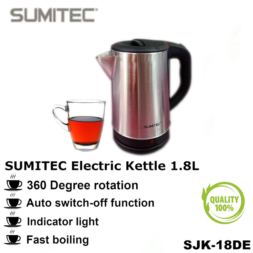 Sumitec Electric Kettle 1.8L (SJK-18DE) | Shopee Malaysia