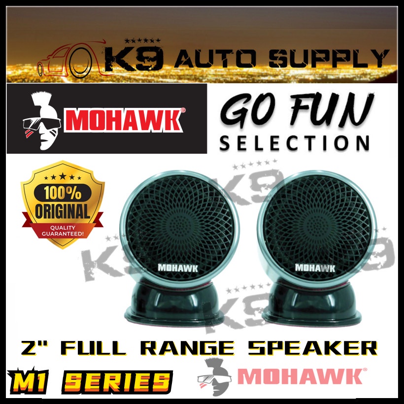 Mohawk 2 inch 2-Way Full Range Speaker 80 Watt M1-2 FullRange With Bass Spk | Shopee Malaysia