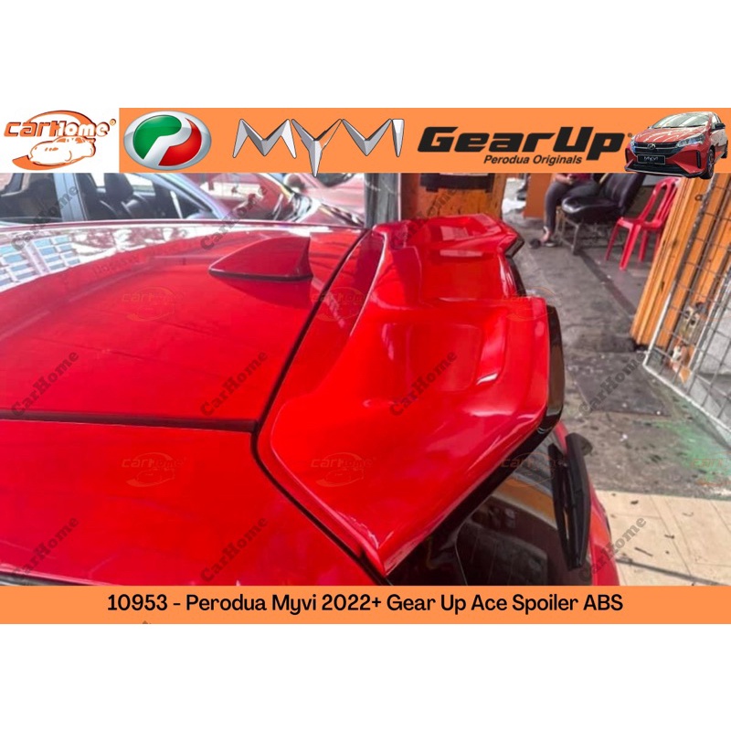 PERODUA MYVI GEN3 2022 GEAR UP ACE SPOILER ABS REAR SPOILER | Shopee ...