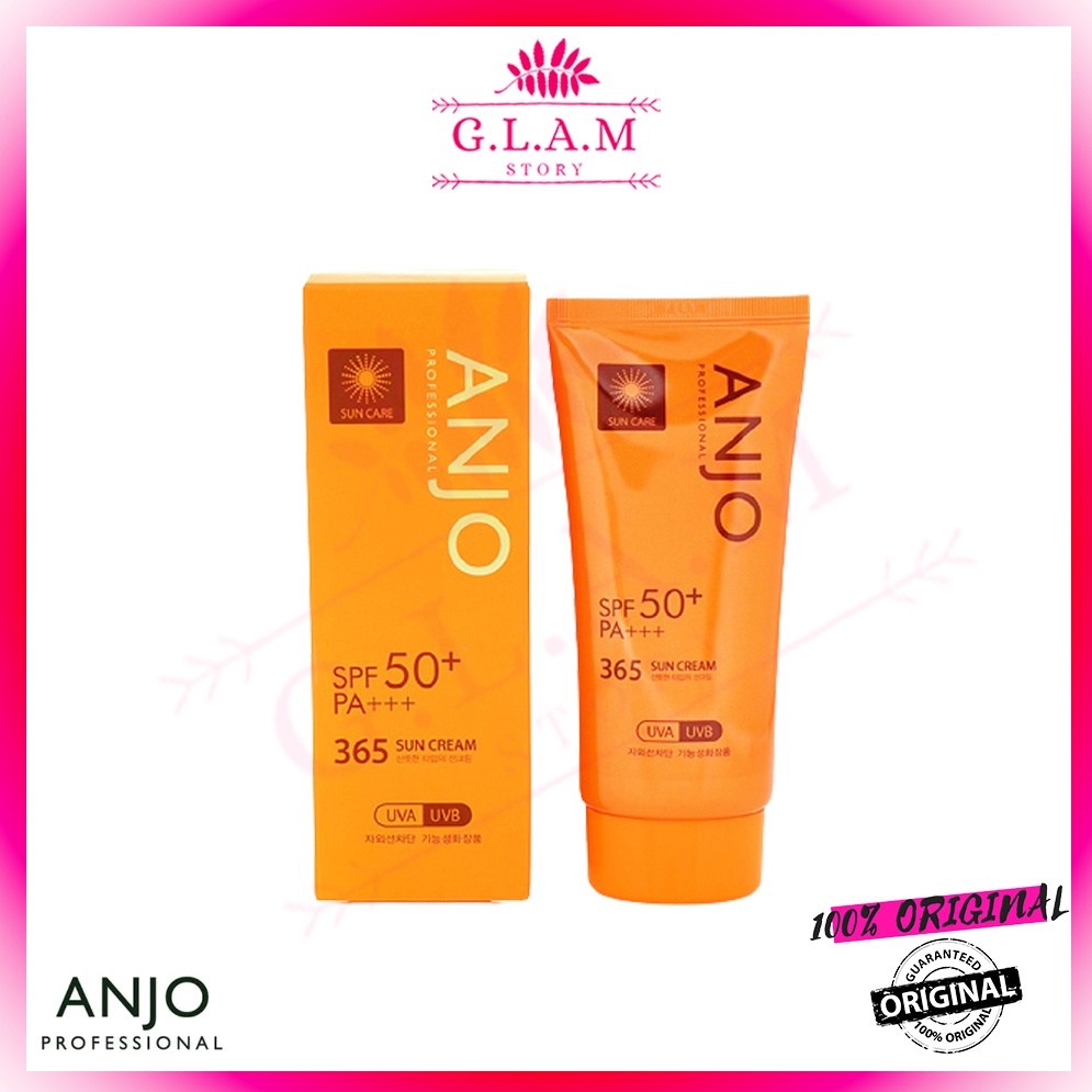ANJO Professional SPF 50+ PA+++ 365 Sun Cream 70g [GLAM] | Shopee Malaysia