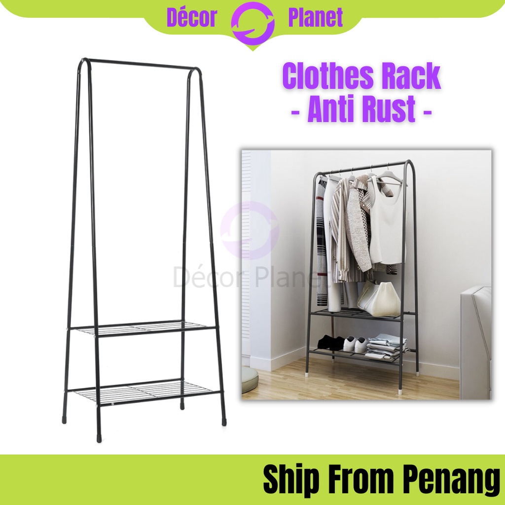 Clothes Rack Rak Baju Besi Sangkut Baju Tempat Gantung Beg Sangkut ...