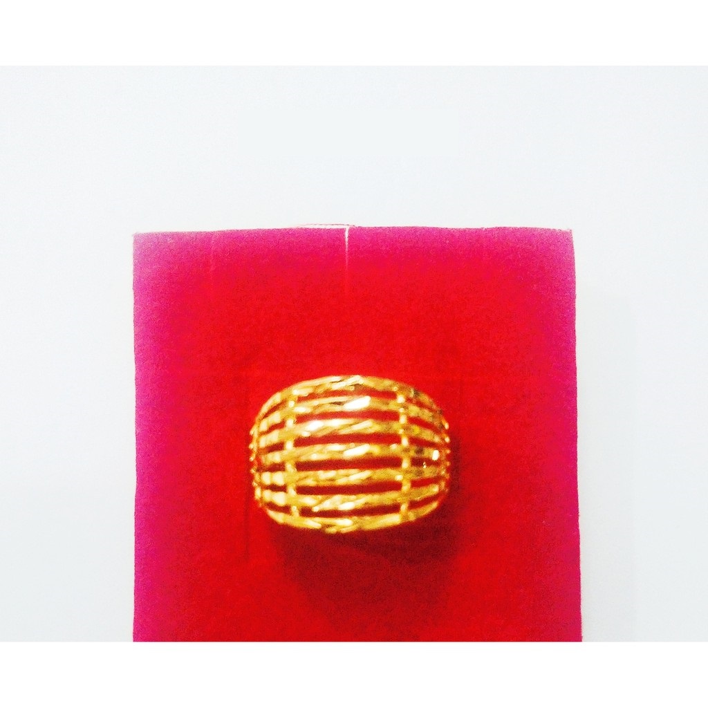 Emas Korea Gred A CINCIN KLCC JEWELRY RING GOLD PLATED - 24K 916 Chop 7 ...