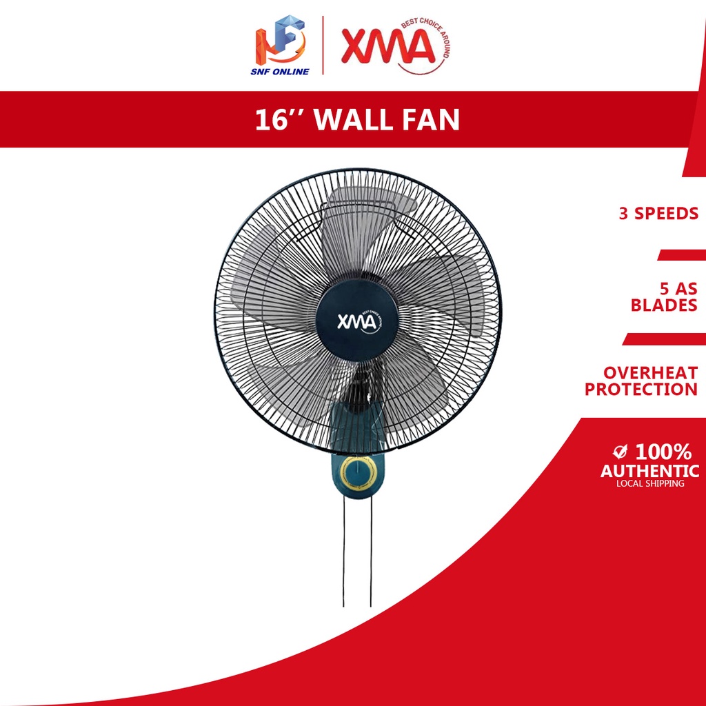 XMA Wall Fan (16”) 5B XMA-16WFG XMA-16WF(G) | Shopee Malaysia