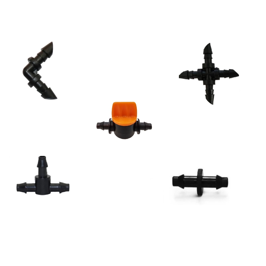 4mm connector micro tee / elbow / joiner / valve , irrigation watering ...