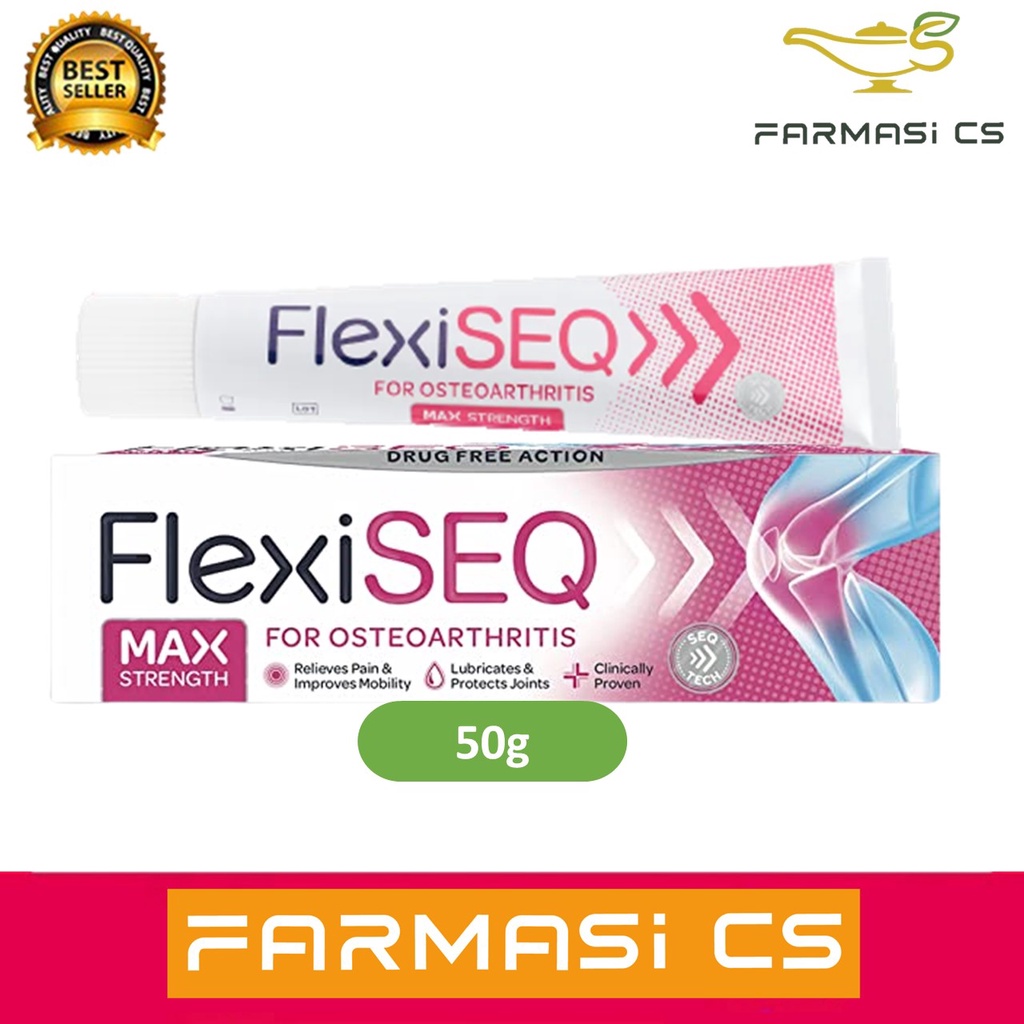 Flexiseq Max Strength For Osteoarthritis 50g EXP:09/2025 [ relieves pain & improve mobility ...