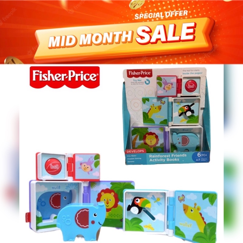 Ready Stock 100% Original Fisher-Price Rainforest Friends Activity ...