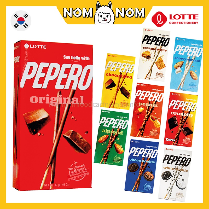 Korea LOTTE Pepero Biscuit Stick 32g~50g Original/Chocofilled/Almond ...