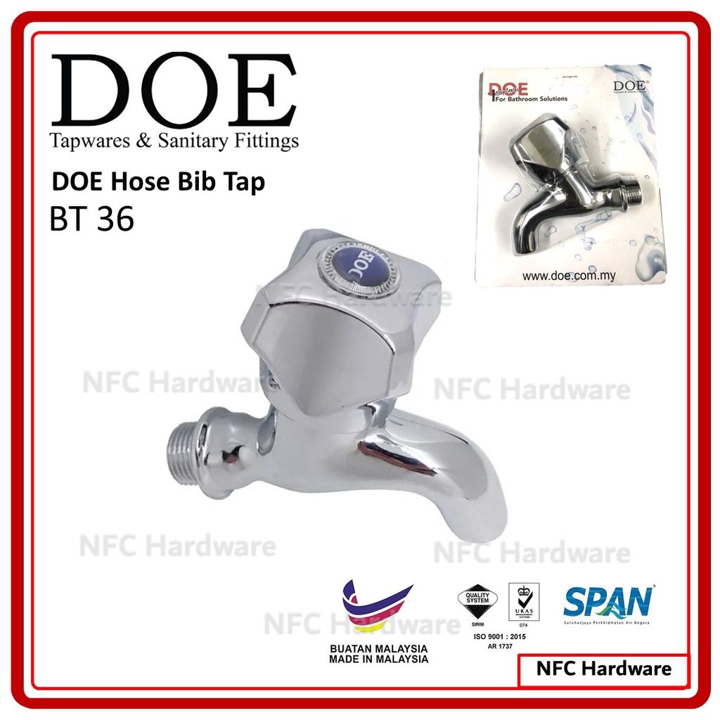 DOE BT 36 Hose Bib Tap - Arrowline Handle | Shopee Malaysia