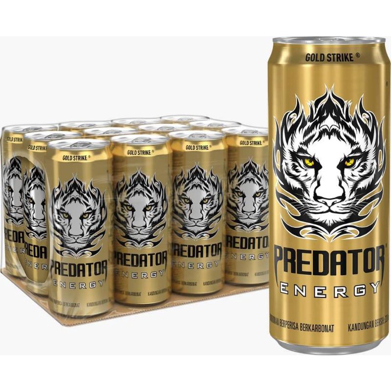 [TKM] Predator Energy Gold Strike 12cans x 320ml | Shopee Malaysia