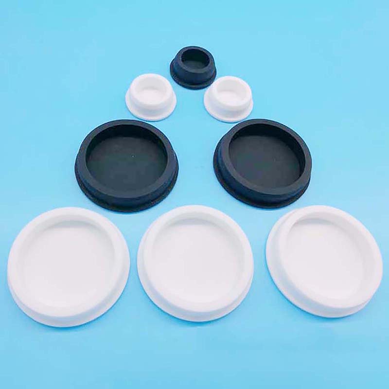 Silicone Hole Plug Blanking End Cap Tube Pipe Insert Bung White Black ...