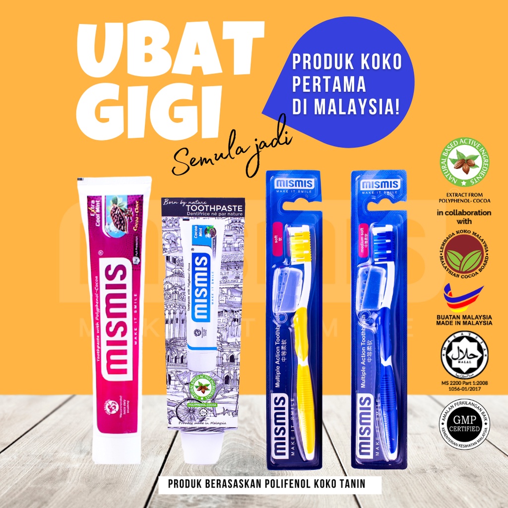 [COMBO] Mismis Cocoa Premium Toothpaste (100g x 1) + Extra Cool Mint ...