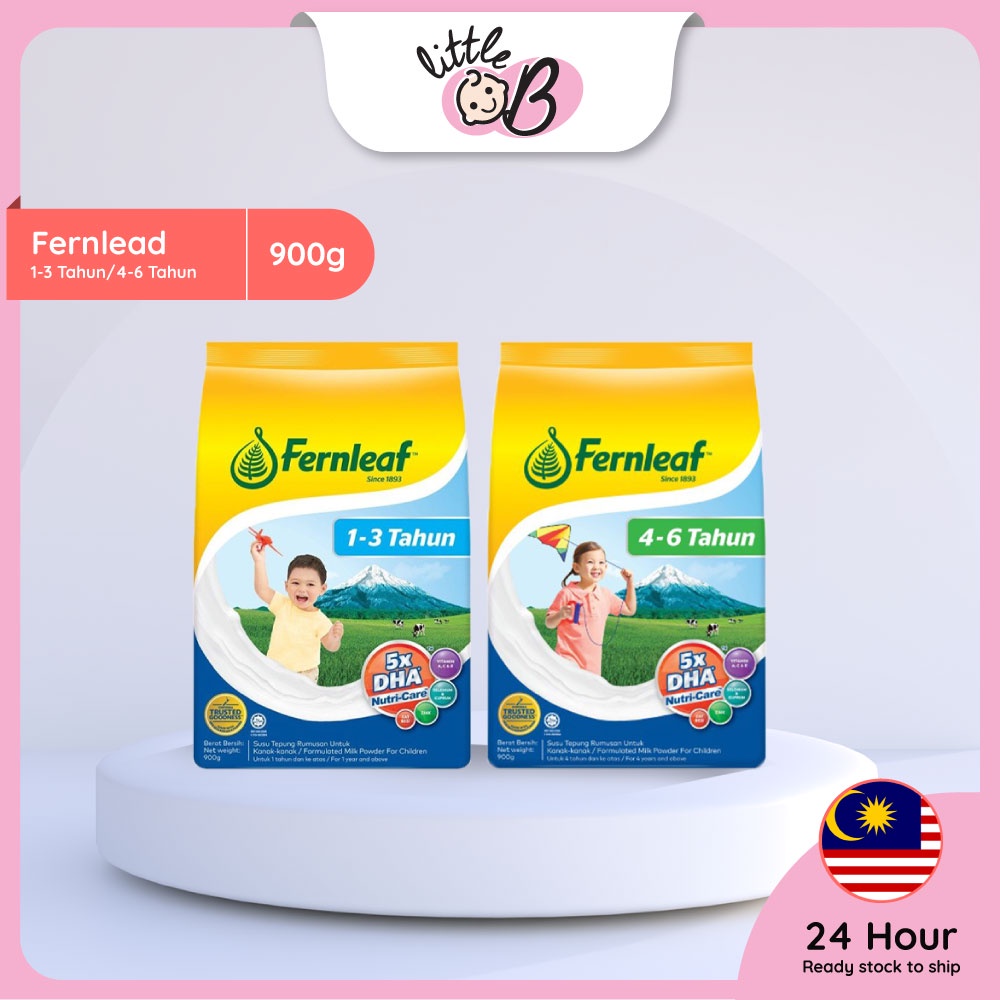Fernleaf Milk Powder for Children 1-3 years/4 - 6 years (Plain) 900g ...