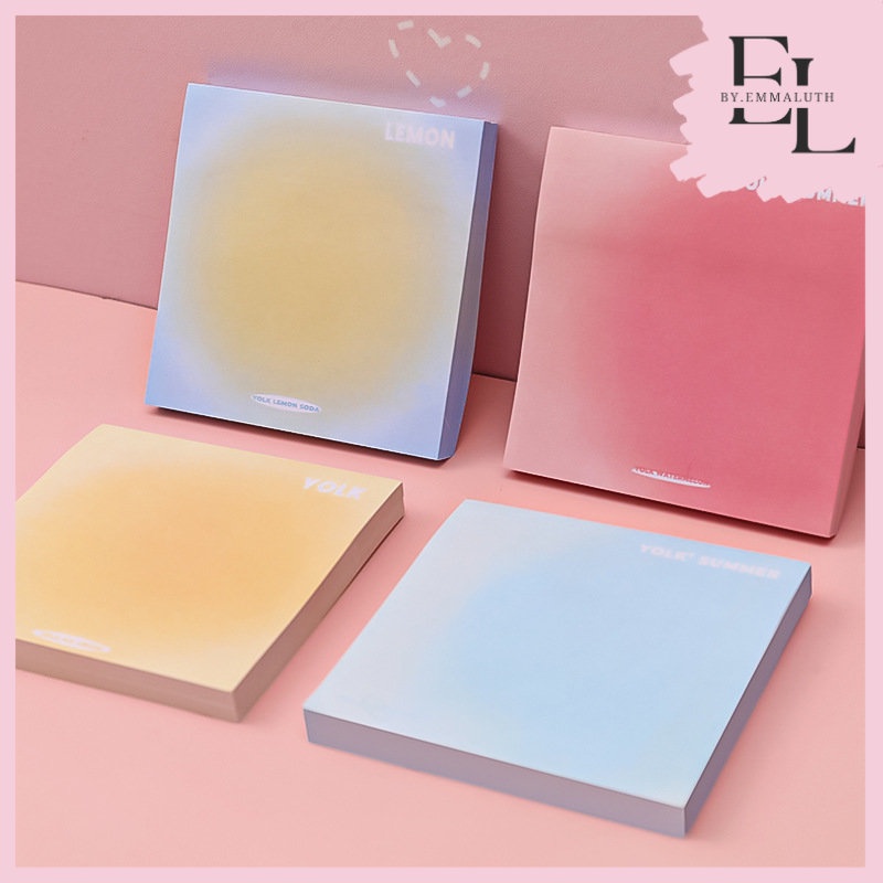 Egg Yolk Gradient Solid Color Post-it Note Student Mark Message Note ...