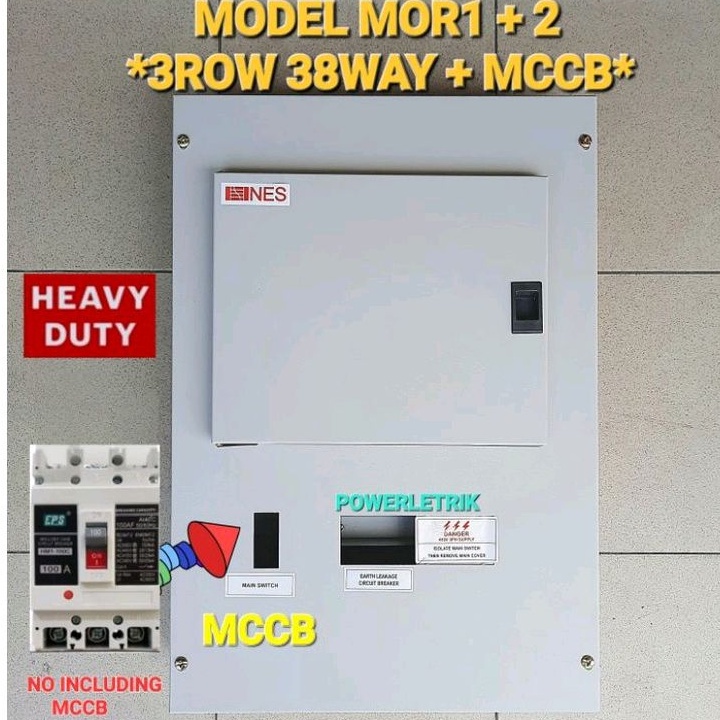 NES MOR1+ 2 (3ROW =38way + FOR INSTALL MCCB ) METAL CLAD DISTRIBUTION ...