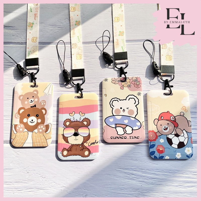 Brown Push Pull Card Holder Matric Card Lanyard Id Card Holder Cute Card Holder Cute