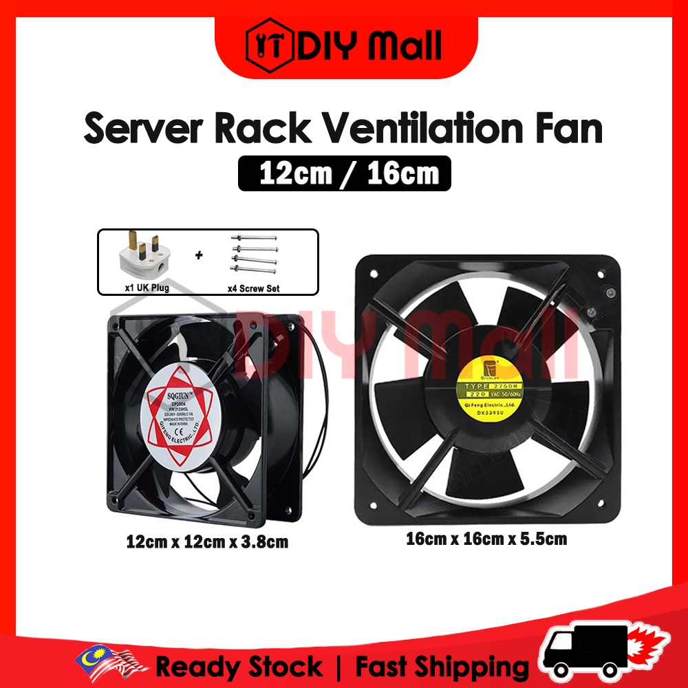 DIYMALL Server Fan Ventilation Fan For Server Rack Mount AC 220V 240V 0 ...