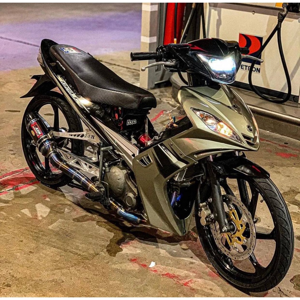 Coverset Bodyset Yamaha LC LC135 V1 Nescafe Design - Free Emblem Timbul ...