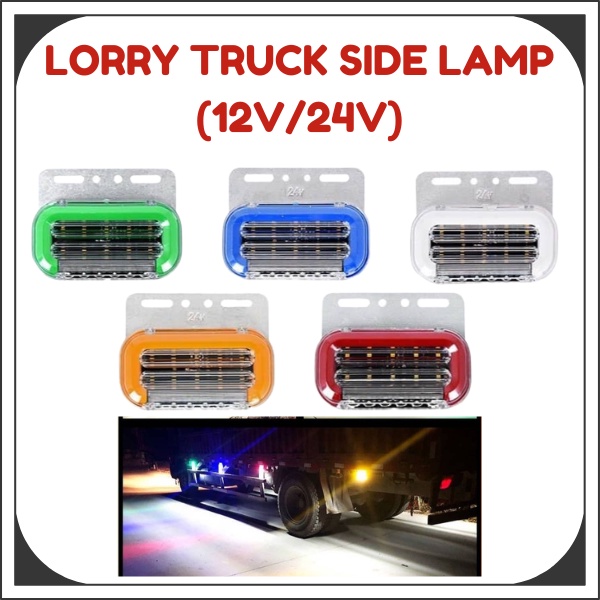 12V 24V LED Lorry Truck Side Marker Lamp Light Signal Lorry Truck ...