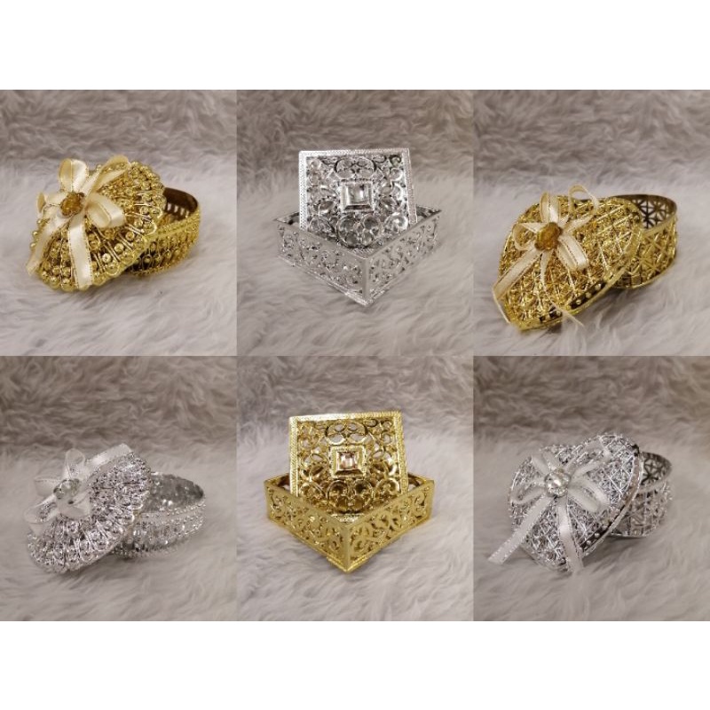 Bekas Bunga Rampai /Bekas Gula Gold&Silver | Shopee Malaysia