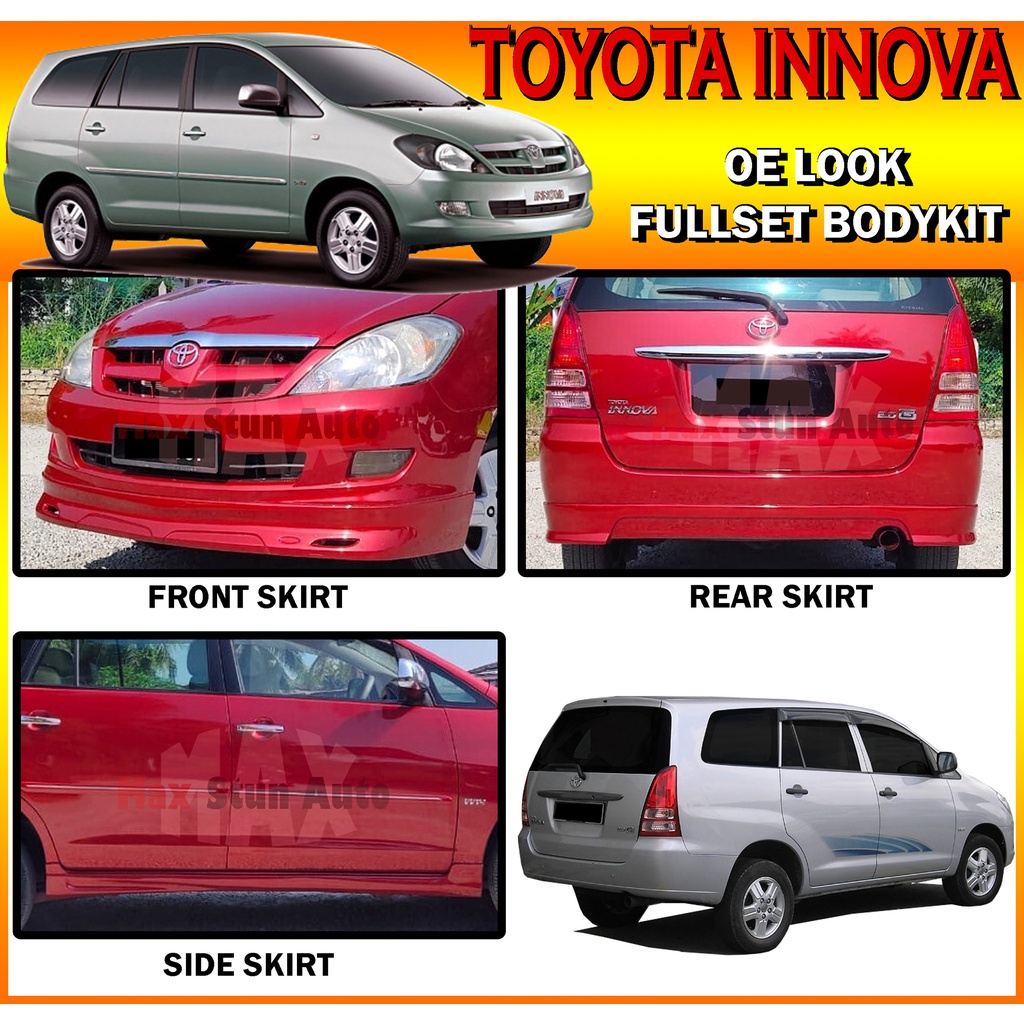 TOYOTA INNOVA 2006 OE LOOK BODYKIT (OE) BUMPER SKIRT LIP FOR INNOVA ...