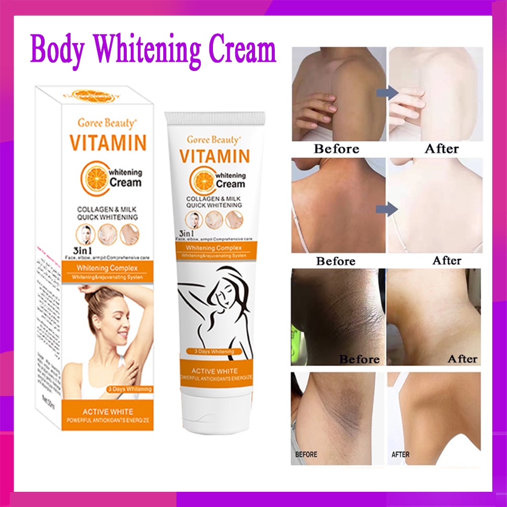 Vitamin C krim pemutih ketiak hitam putih miss v whitening putih celah peha whitening cream body ...