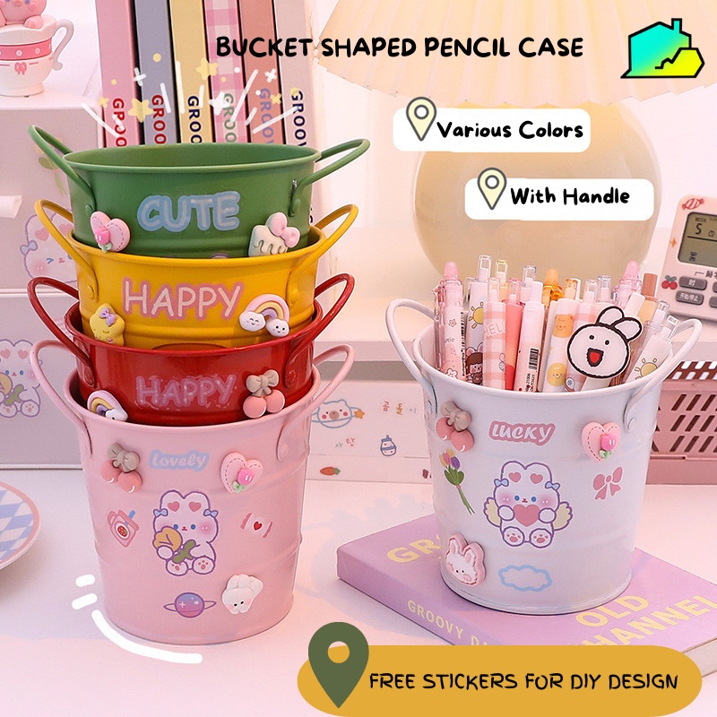 Cute Pemegang Pen Comel Pen Holder Pencil Holder Bucket Style Desk ...