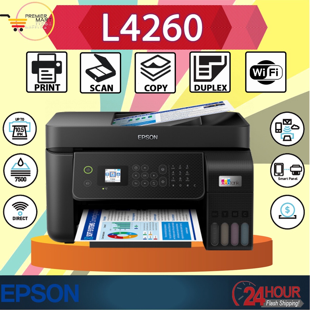 Epson L4260 Copy , Scan .Print, Wi-Fi, Double Side Printing All-in-One ...
