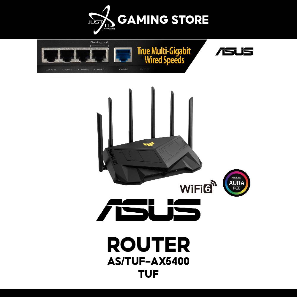 ASUS TUF AX5400 WiFi 6 Gaming Router Booster Dual-Band OFDMA AiMesh TUF ...