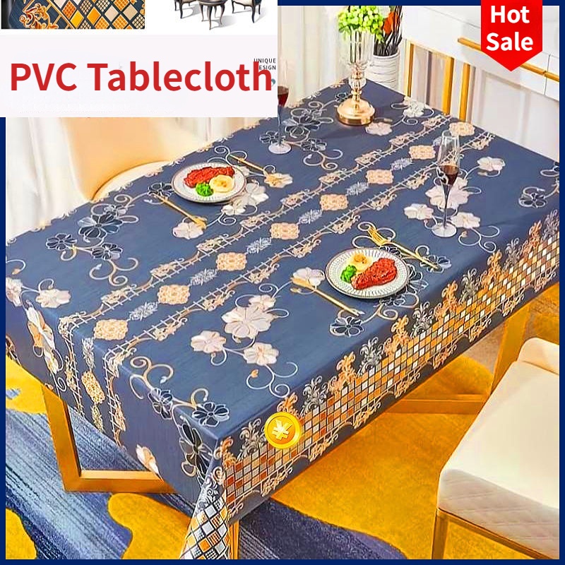 Waterproof and Oil-proof Tablecloth PVC Wash-free Disposable ...