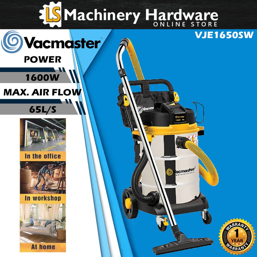 VACMASTER 50L Industrial Grade Class L Certified Hepa 13 Filtration Wet ...