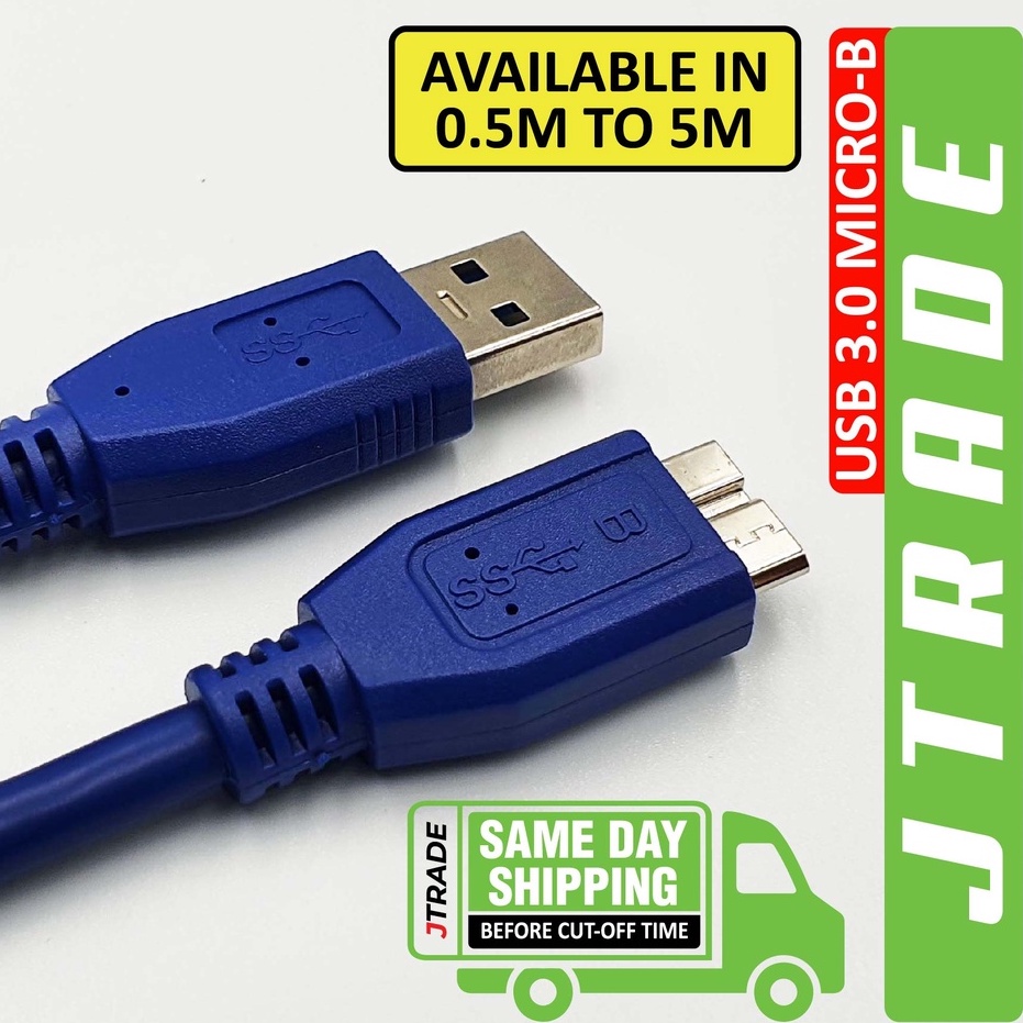 USB 3.0 Micro B High Speed 5GBps External Hard Disk Cable JTRADE ...