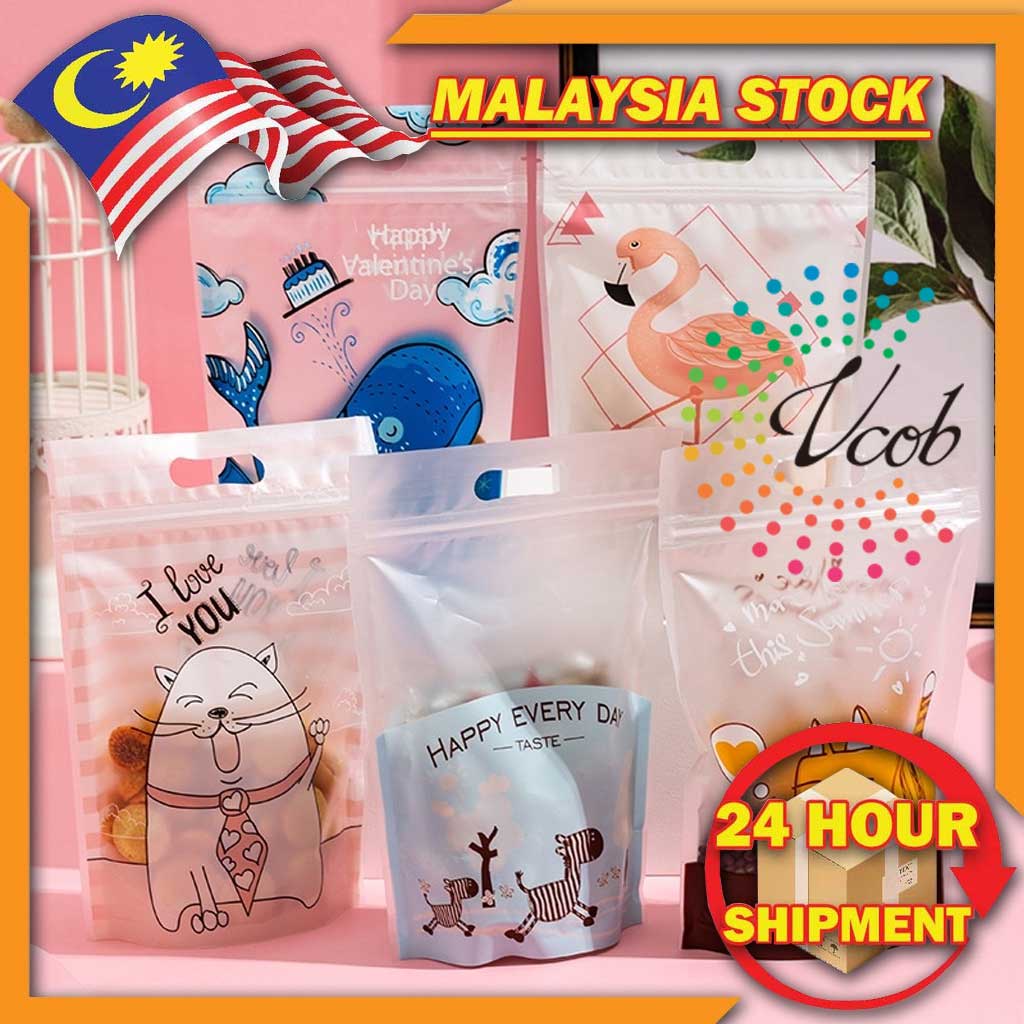 Lovely Resealable Stand Up Pouch Zip Lock Bag Candy Cookies Biscuits ...