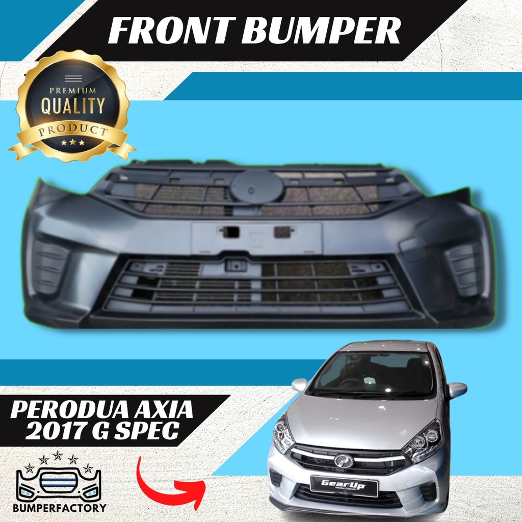 PERODUA AXIA G SPEC E SPEC GXTRA SE ADVANCE 2017 FRONT BUMPER DEPAN ...