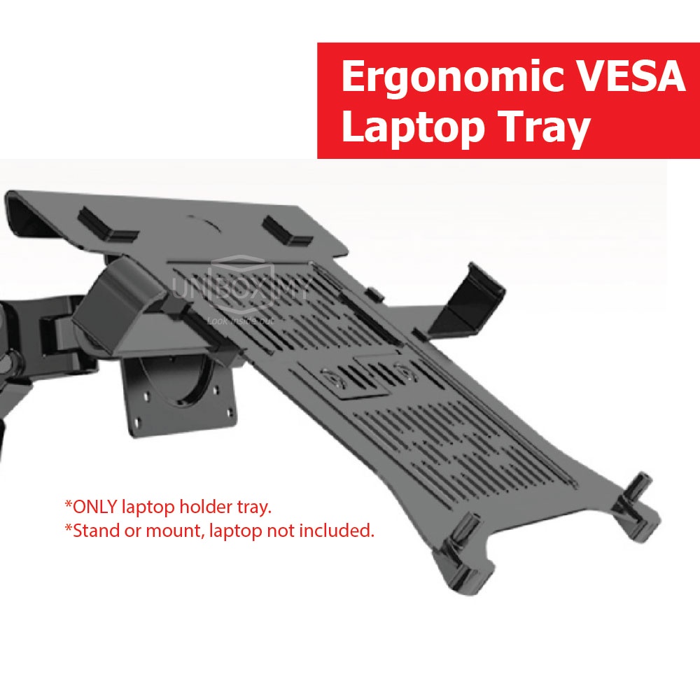 Unique Design Solid Steel Laptop Tray VESA Notebook Holder Laptop Mount ...