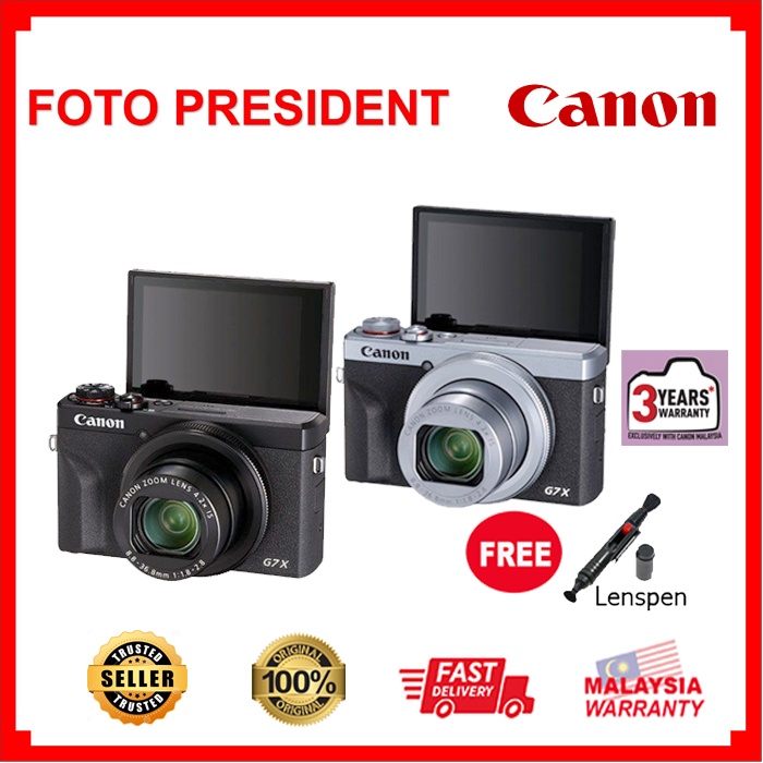 Canon Powershot G7X Mark III / Mark II + MINI TRIPOD + LENSPEN( G7XM3 ...