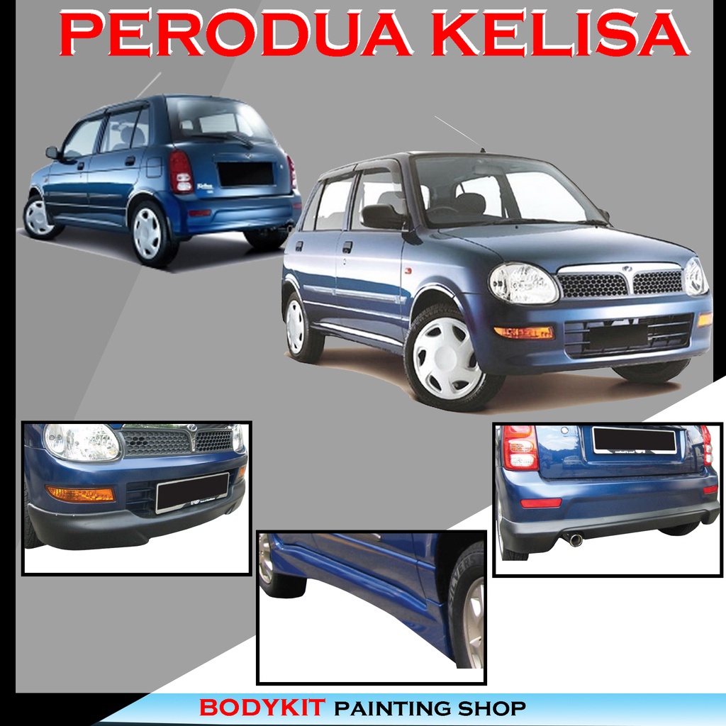 PERODUA KELISA FACELIFT FULLSET SKIRTING (FRONT SKIRT ,SIDE SKIRT, REAR ...