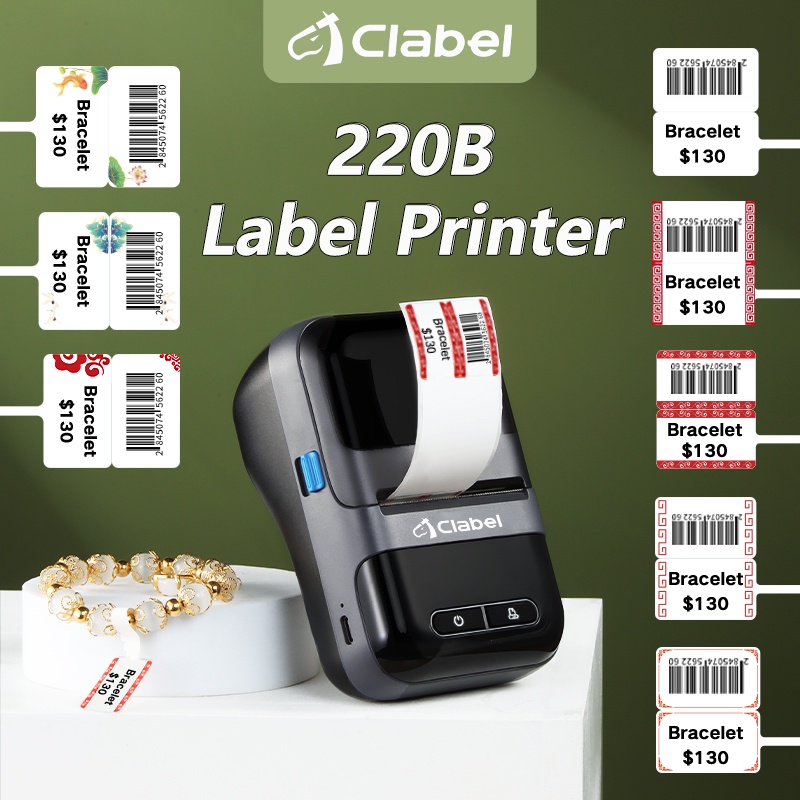 Clabel 220B Portable Handheld Price Label Printer Can Print Food Labels ...