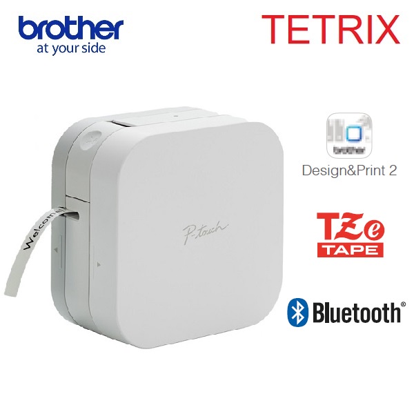 Brother PT-P300BT P-Touch Cube Smartphone Label Maker Bluetooth ...