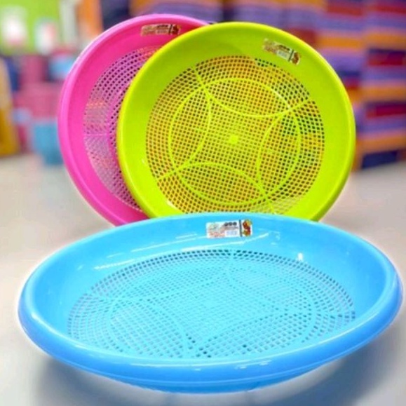Talam Pisang Goreng Plastik /Plastic Tray /Tray Bulat /Tapis Tray bulat ...