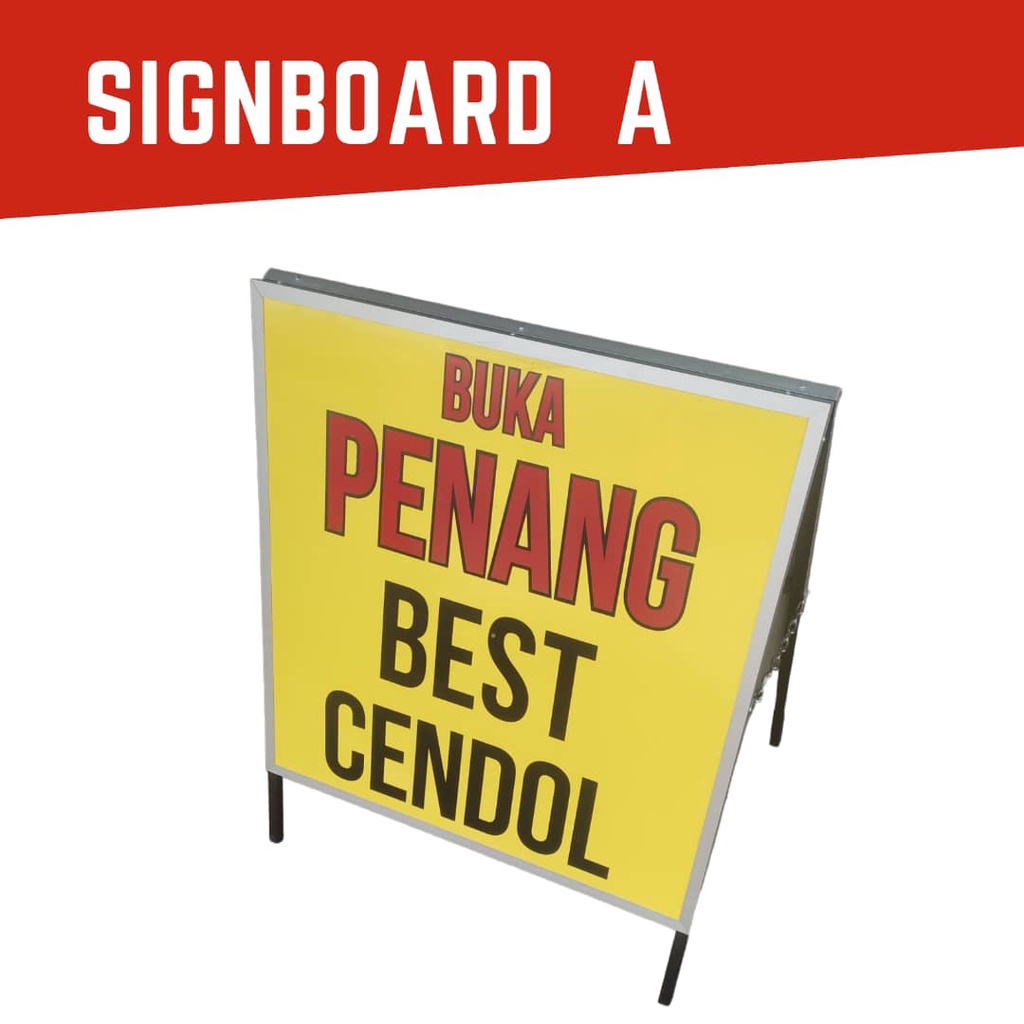 Signboard type A papan iklan mudah alih papan tanda kedai jenis A ...