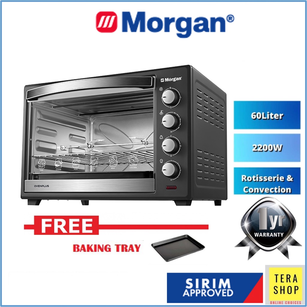 Morgan MEO-602RC 60L Electric Oven With Rotisserie Convection | Shopee ...